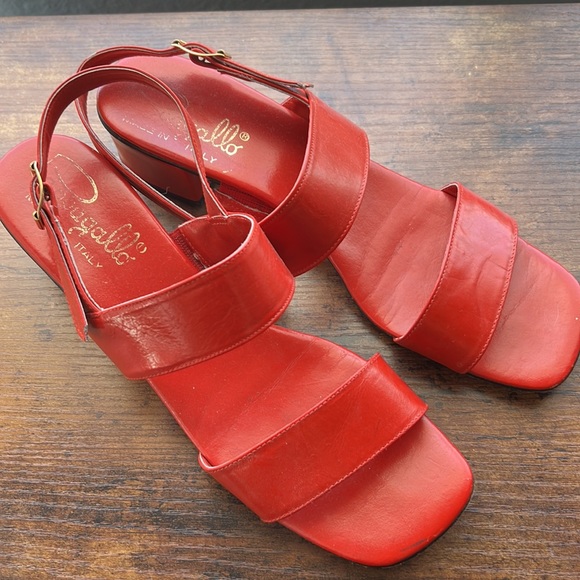 Pappagallo | Shoes | Vintage Pappagallo Red Sandals | Poshmark